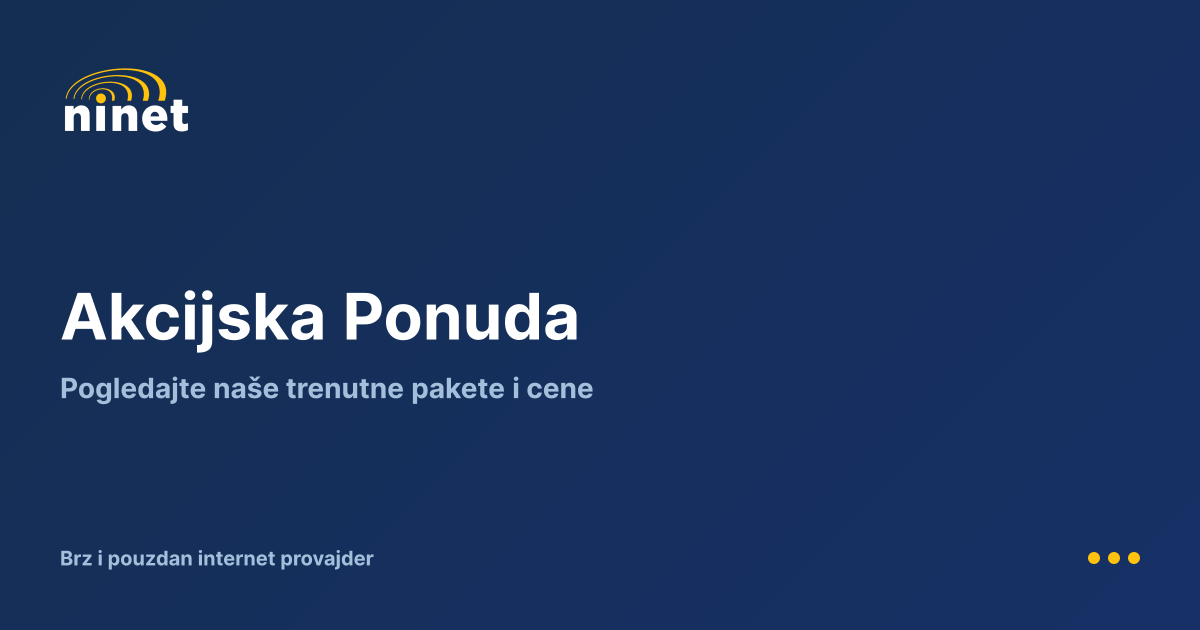 Akcijska ponuda | Ninet